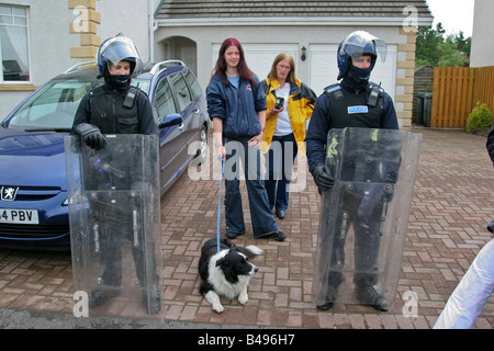 Police protecting a house, Perthshire, Scotland, UK Stock Photo - Alamy