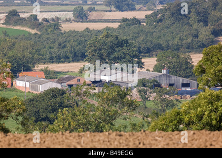 farm buildings in leicestershire Stock Photo - Alamy