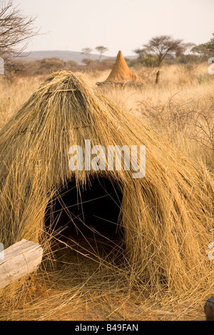 Replica of a Bushman hut Namibia Stock Photo - Alamy