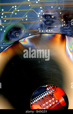 Blown Up Computer Stock Photo - Alamy