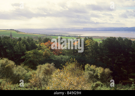 River Dee Estuary The Wirral Country Park from Thurstaston Hill ...