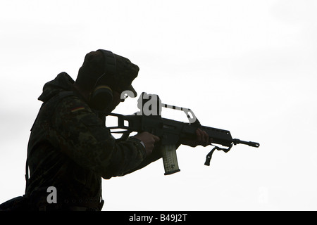 Basic training of Bundeswehr recruits, Strausberg, Germany Stock Photo ...