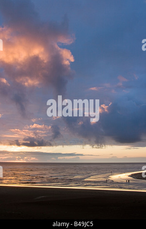 Stormy Ocean of color, Pacific sunset abstract seascape, motion blur ...