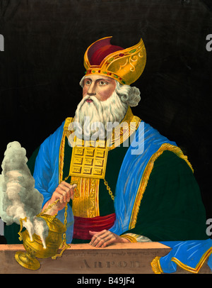 Portrait Moses and Aaron, Old Testament, Bible, two old men, Moses ...