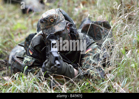 Basic training of Bundeswehr recruits, Strausberg, Germany Stock Photo ...