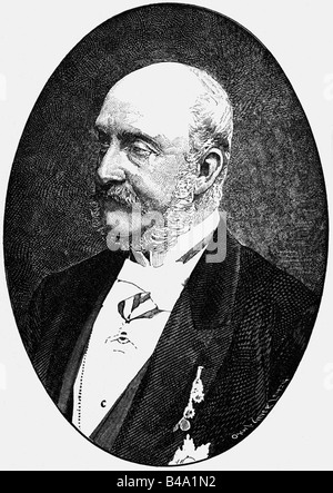 Portrait of George V of Hanover (1819-1878) the last king of Hanover ...