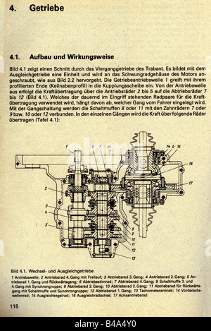 transport, transportation, car, Germany, Trabant, engine, longitudinal ...