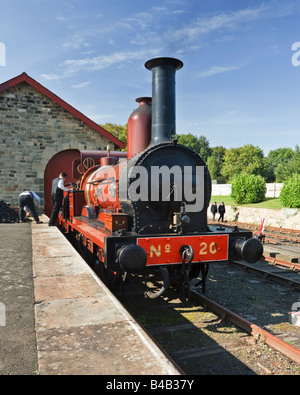 A Furness Railway No. 20 steam engine and carriages at the recreation ...