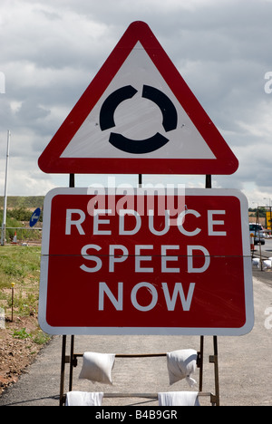 Reduce speed now sign on a country road in New South Wales, Australia ...