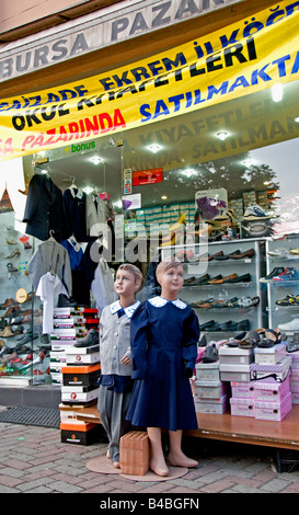 Turkish man at his shoe shop in central Istanbul, Turkey Stock Photo ...
