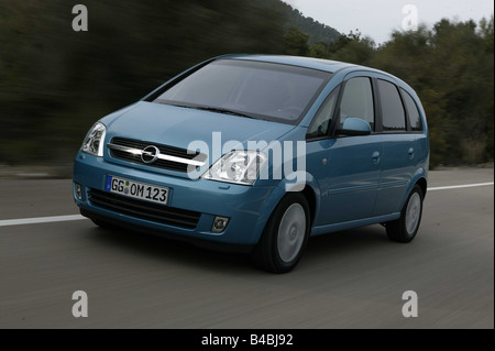 Car, Opel Meriva, Van, Limousine, model year 2003-, light blue-metallic ...