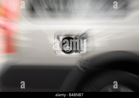 Close-up open fuel tank tap. Fuel supply open Stock Photo - Alamy