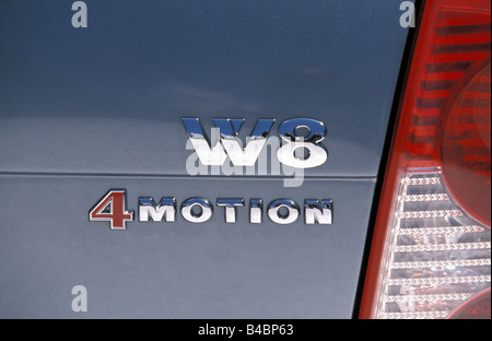 Car, VW Volkswagen Passat W8, model year 2001-, silver, Detailed view ...