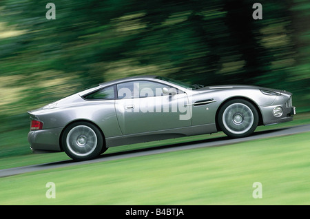Aston Martin Vanquish car side view isolated on white background Stock ...