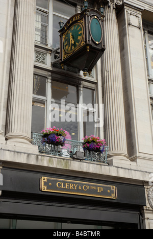Clerys shop clock, O'Connell street, city of Dublin, Ireland, Irish ...