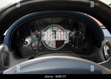 Car, Maserati MC12, roadster, model year 2004-, silver-blue, Detailed ...