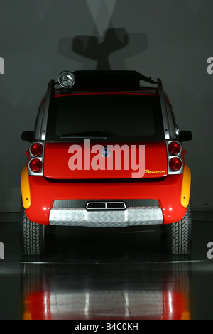 Car, Fiat Simba, Concept Car, Study, model year 2003, red-orange ...