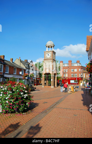 The clock tower in Market Square, Chesham, Buckinghamshire, England ...