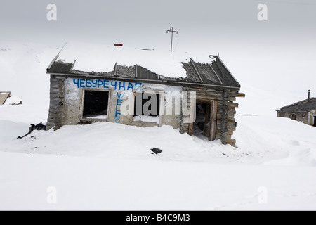 Ruins of Prisons, The Gulag in Chukotka, Siberia, Russia Stock Photo ...