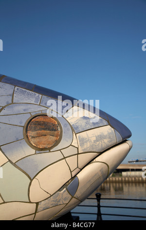 Belfast big fish sculpture public art popular tourist attraction ...