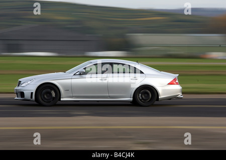 Brabus CLS V12 S Rocket, silver, model year 2005-, driving, rear view ...