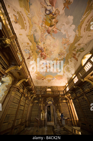 Library in Melk Monastery Lower Austria Stock Photo - Alamy