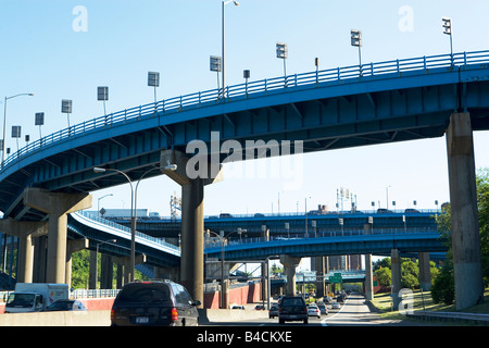 Highway overpass and underpass Stock Photo - Alamy