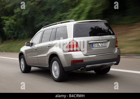 Mercedes GL 420 CDI, model year 2006-, silver, driving, diagonal from ...