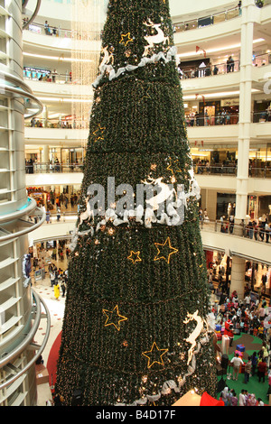 christmas tree at KLCC shopping center, Kuala Lumpur, Malaysia Stock ...