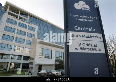 The main office of the PBK Bank, Warsaw, Poland Stock Photo - Alamy