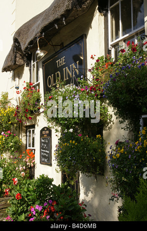 the old inn at mullion,cornwall,england Stock Photo - Alamy