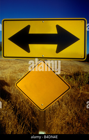Either way Traffic sign Stock Photo - Alamy