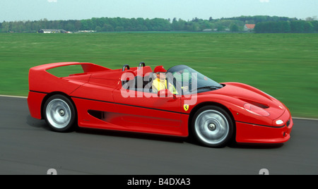 Car, Ferrari F50, model year 1995-2002, red, roadster, Convertible, Two ...