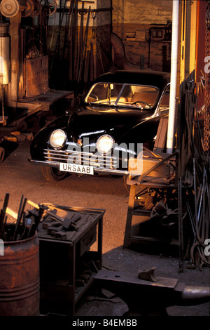 Car, Ursaab ( Prototype ) , model year 1947, black, vintage car, 1940s ...