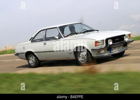 Car, Opel Commodore, old car, 1970s, seventies, white, Coupé, Coupe ...