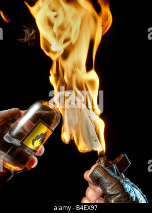 Petrol Bomb or Molotov cocktail Stock Photo - Alamy