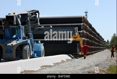DEU Germany Storage area for the tube of the North European Gas ...