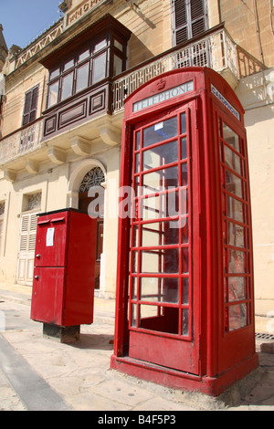 Marsaxlokk, Malta British phone box, Mediterranean architecture Stock ...