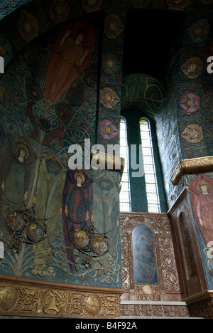 Watts memorial chapel, Compton, Surrey Stock Photo - Alamy