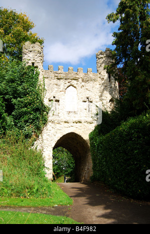 ruins of old medieval castle, Middle Ages Stock Photo - Alamy