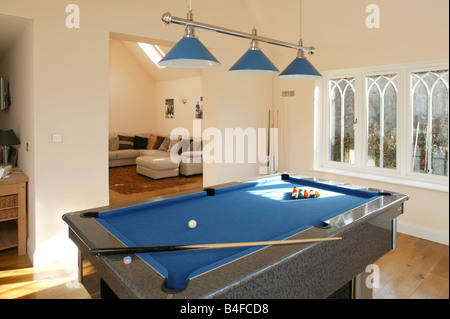 Snooker, billiards and pool games room in Manor House Hotel, Devon, UK ...