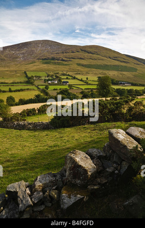 Typical rural scene and isolated farm in the Mourne Mountains near ...