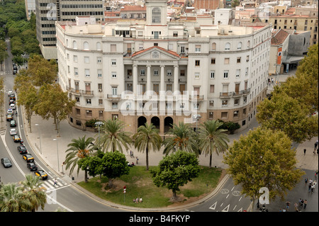 View of Barcelona. Aerial view from the Columbus Column Stock Photo - Alamy