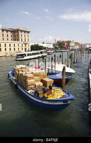transport barges delivery boats, water transport, hotel laundry, Venice ...