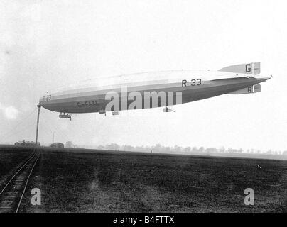 Armstrong Whitworth R33 Airship April 1925 outside the hangars at ...