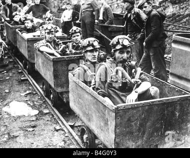 Mining Disaster at Knockshinnoch mine June 1958 An injured rescue ...