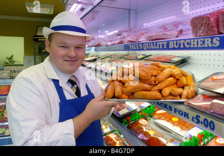 Paul Conway in his new butchers shop in Bonnybridge with some of his ...