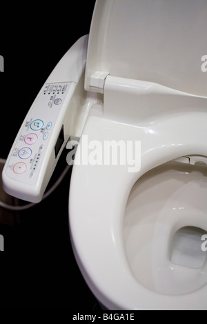 Close up of Japanese toilet control panel Gate Hotel, Tokyo, Japan on 9 ...
