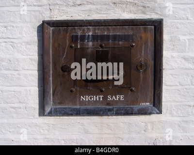 Barclays bank night safe deposit box, Rye, East Sussex, UK Stock Photo ...