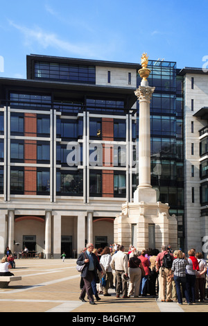 England, London, City of London, Paternoster Square, Humorous Sculpture ...